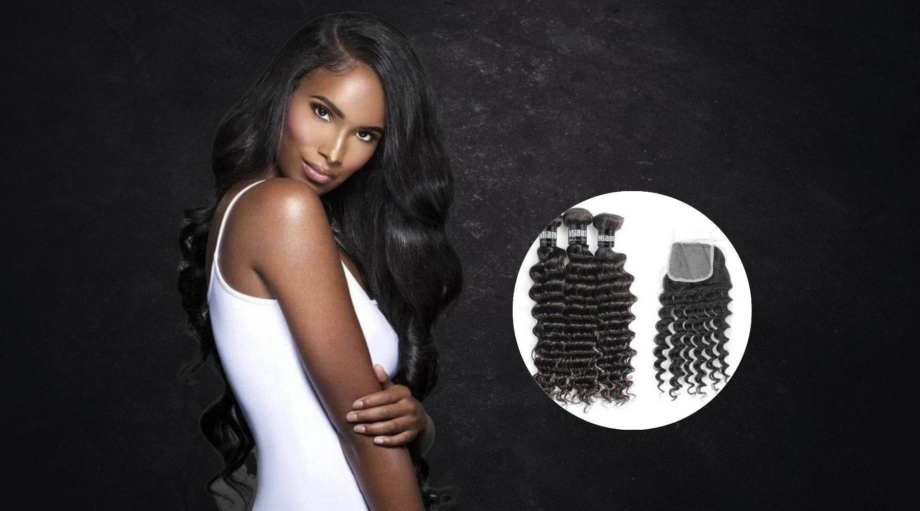 Pack 3 Pièces Tissage Brésilien avec Closure | Cheveux Naturels et Fini ...