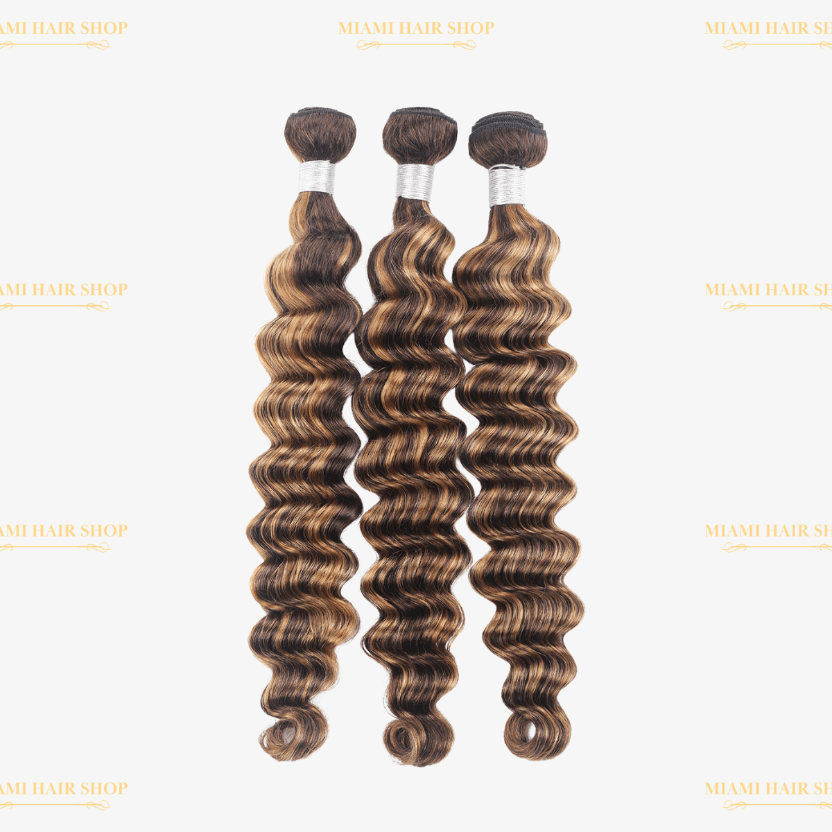 3 virgin hair weaving packets human hair loose deep mechy blonde ...