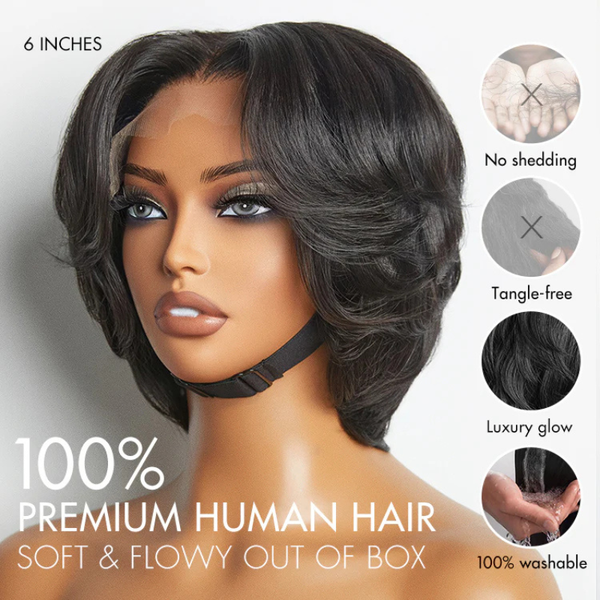 Wig "ready-to-wear" natural hair boho wig front lace 13x4 "| steep ...