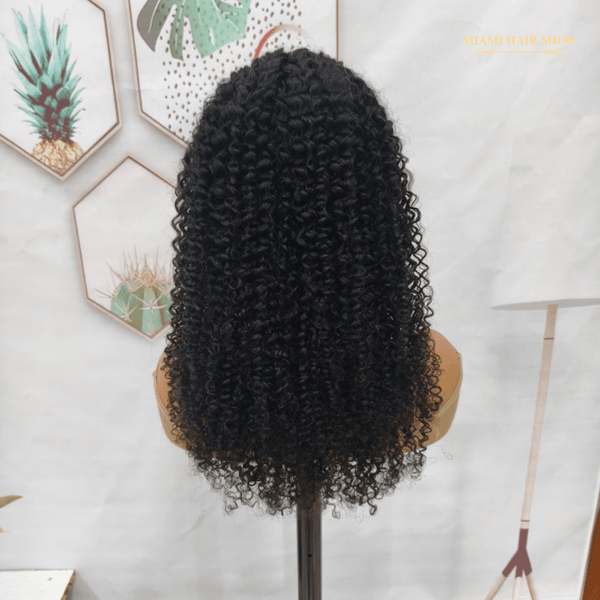 Half Wig Kinky Curly - Perruque à Cordon Ajustable Sans Colle 250% ...
