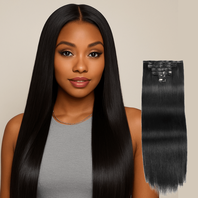 Invisiclip - Extensions with natural stiff hair clips – Miami Hair Shop