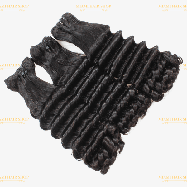 3 double drawing packets virgin human hair hair - loose deep – Miami ...