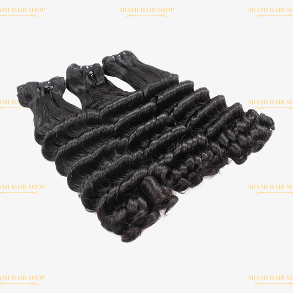 3 double drawing packets virgin human hair hair - loose deep – Miami ...