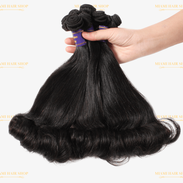 3 double drawing packets virgin hair human hair - magic curl – Miami ...