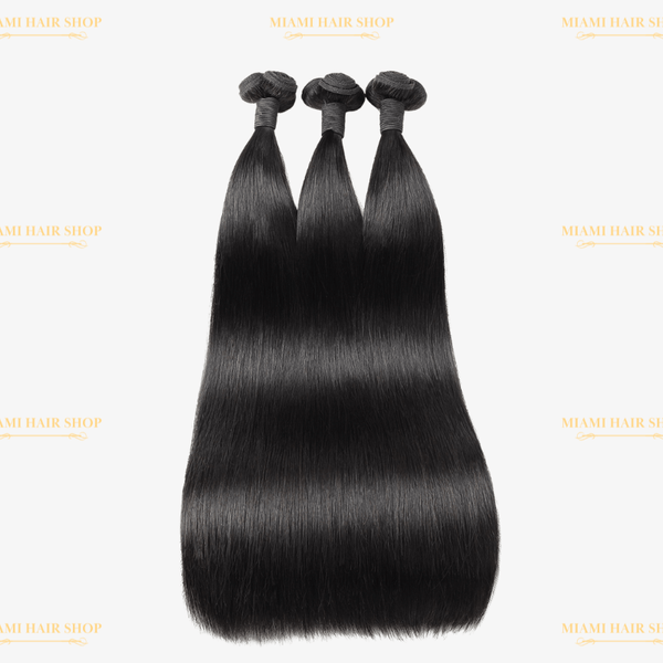 3 double drawing packets Virgin Human Hair Hair - Straight – Miami Hair ...